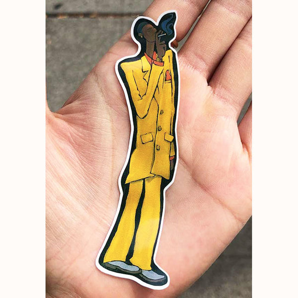 "Yellow Suit Man" Sticker - Michael Birawer Shop